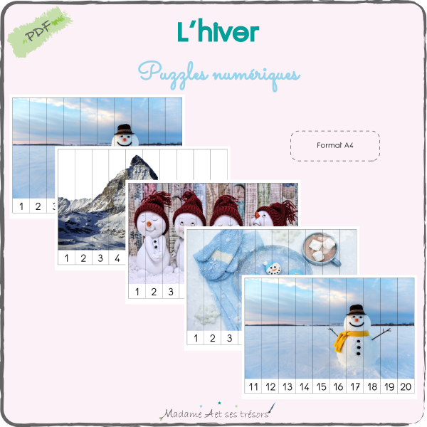 L’hiver – Puzzles numériques